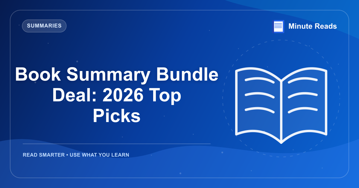 ブックサマリーバンドルディール:2026トップピック — MinuteReads blog thumbnail
