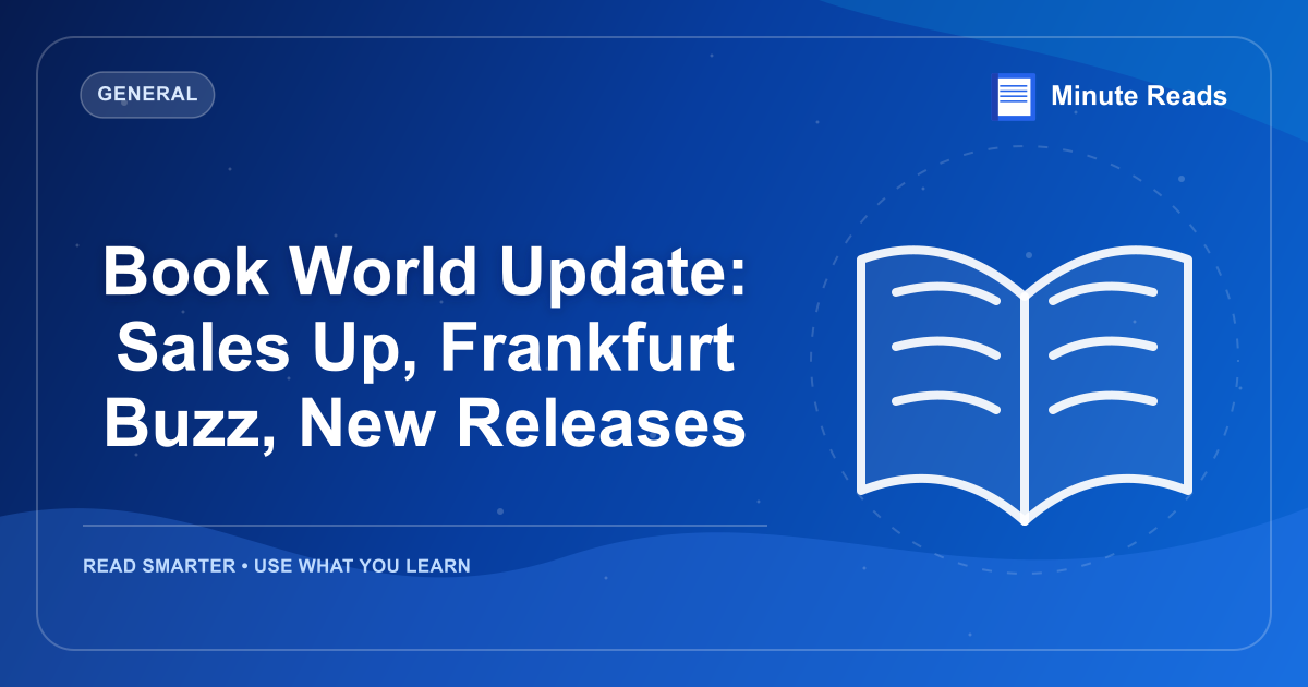 Book World Update: Sales Up, Frankfurt Buzz, New Releases — MinuteReads blog thumbnail