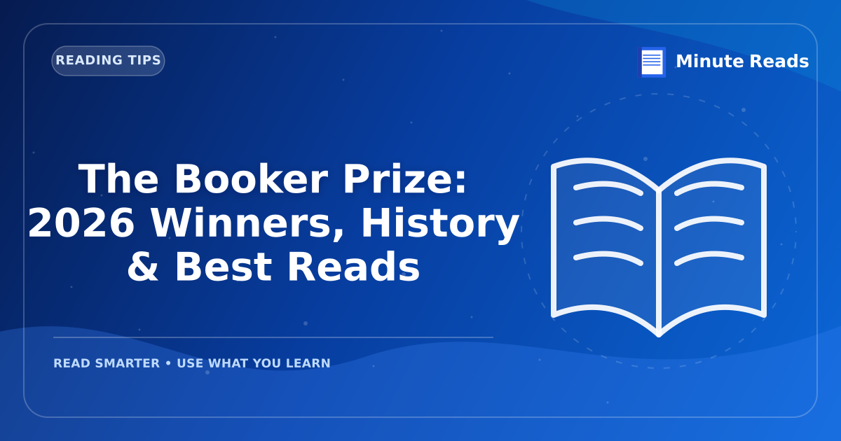The Booker Prize: 2026 Winners, History & Best Reads — MinuteReads blog thumbnail