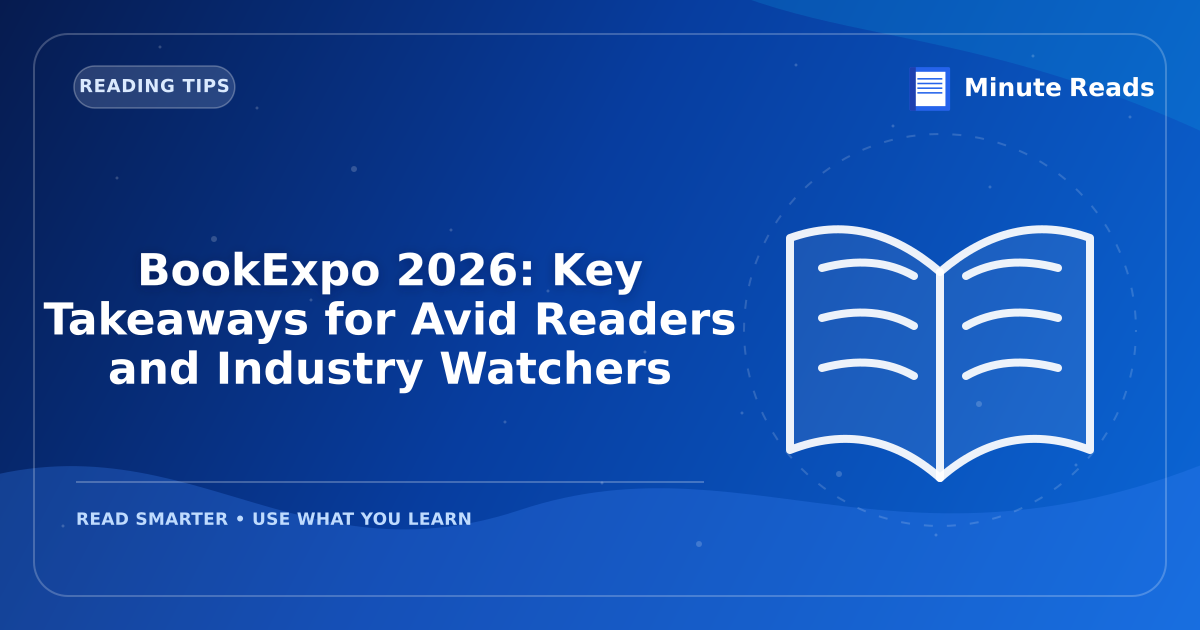 BookExpo 2026: Key Takeaways for Avid Readers and Industry Watchers — MinuteReads blog thumbnail