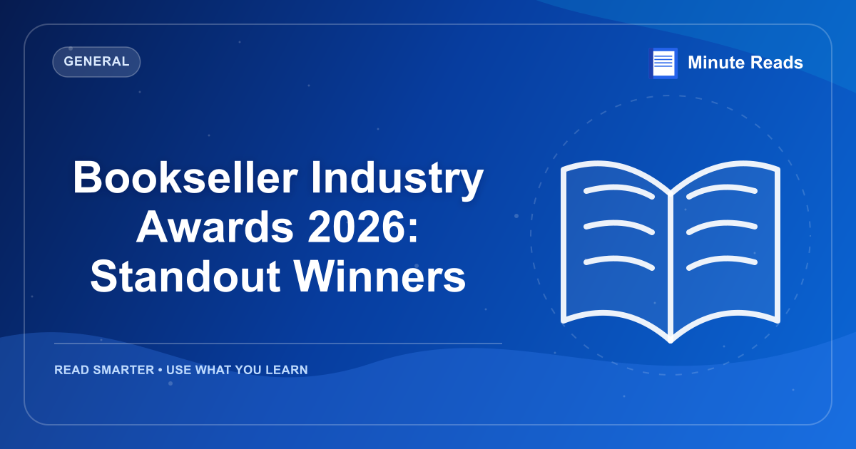 Bookseller Industry Awards 2026: Standout Winners — MinuteReads blog thumbnail