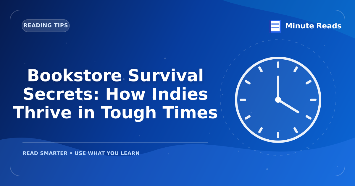 Bookstore Survival Secrets: How Indies Thrive in Tough Times — MinuteReads blog thumbnail