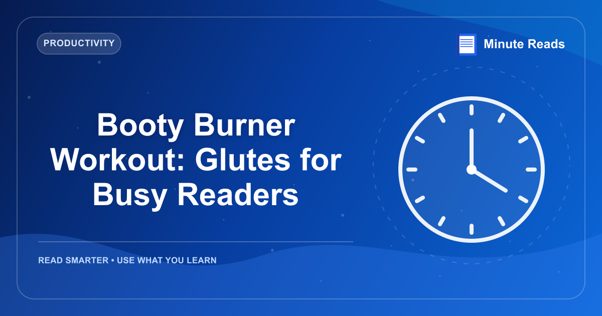 Booty Burner Workout: Glutes for Busy Readers — MinuteReads blog thumbnail