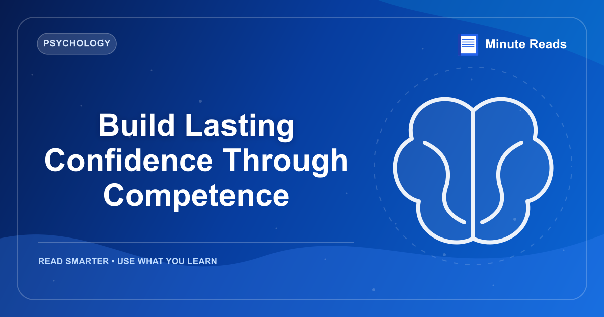 Build Lasting Confidence Through Competence — MinuteReads blog thumbnail