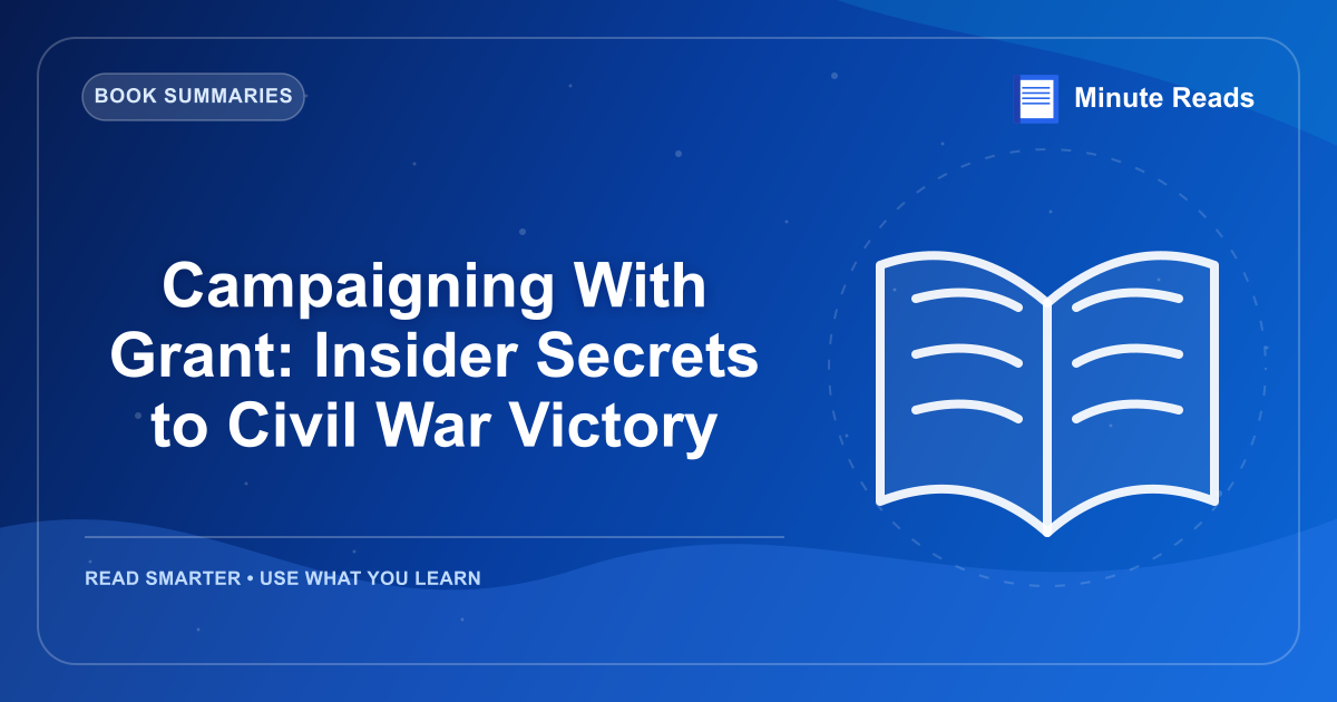 Campaigning With Grant: Insider Secrets to Civil War Victory — MinuteReads blog thumbnail