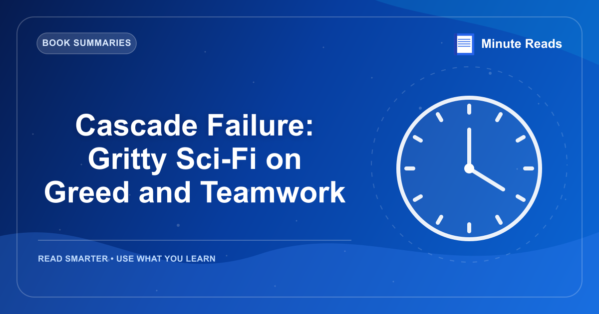 Cascade Failure: Gritty Sci-Fi on Greed and Teamwork — MinuteReads blog thumbnail