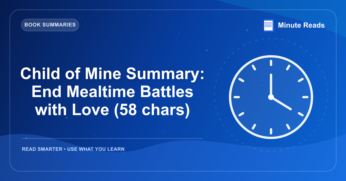 Child of Mine Summary: End Mealtime Battles with Love (58 chars) — MinuteReads blog thumbnail