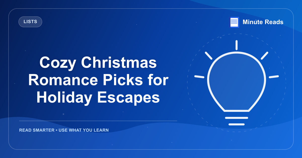 Cozy Christmas Romance Picks for Holiday Escapes — MinuteReads blog thumbnail