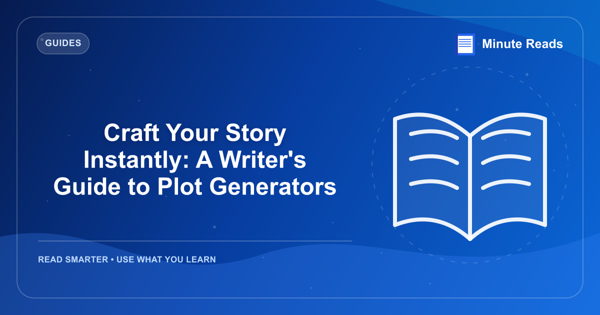 Craft Your Story Instantly: A Writer's Guide to Plot Generators — MinuteReads blog thumbnail
