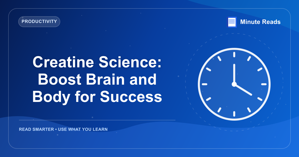 Creatine Science: Boost Brain and Body for Success — MinuteReads blog thumbnail