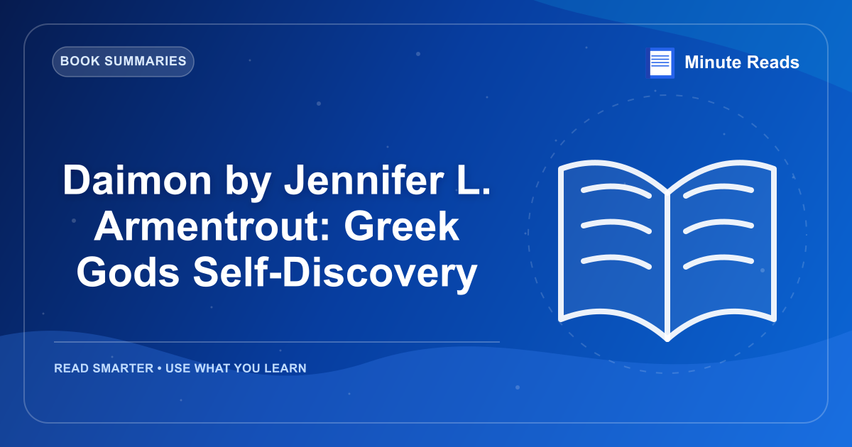 Daimon by Jennifer L. Armentrout: Greek Gods Self-Discovery — MinuteReads blog thumbnail
