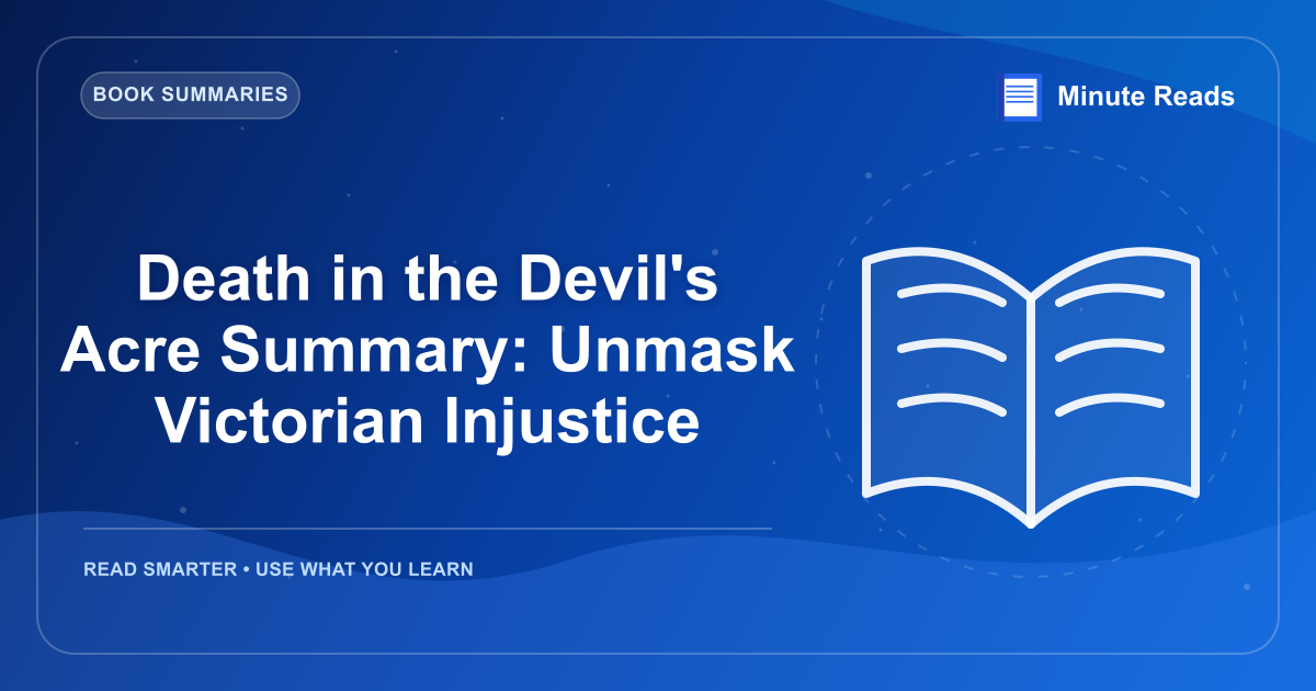 Death in the Devil's Acre Summary: Unmask Victorian Injustice — MinuteReads blog thumbnail
