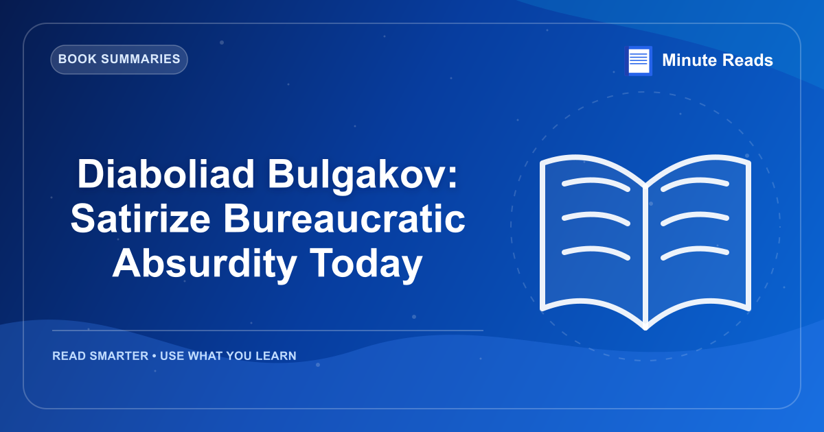 Diaboliad Bulgakov: Satirize Bureaucratic Absurdity Today — MinuteReads blog thumbnail