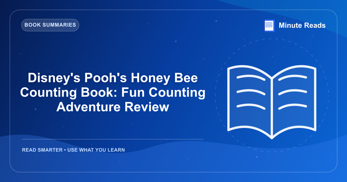 Disney's Pooh's Honey Bee Counting Book: Fun Counting Adventure Review — MinuteReads blog thumbnail
