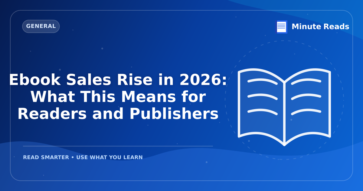 Ebook Sales Rise in 2027: What This Means for Readers and Publishers — MinuteReads blog thumbnail