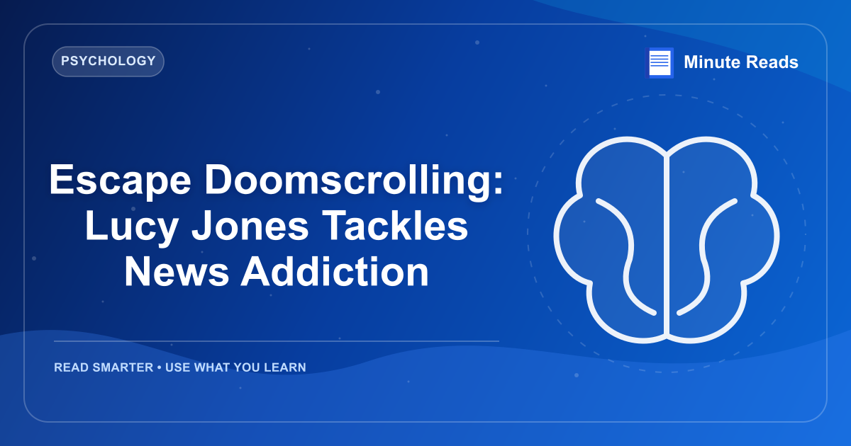 Escape Doomscrolling: Lucy Jones Tackles News Addiction — MinuteReads blog thumbnail