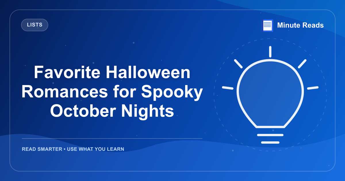 Favorite Halloween Romances for Spooky October Nights — MinuteReads blog thumbnail
