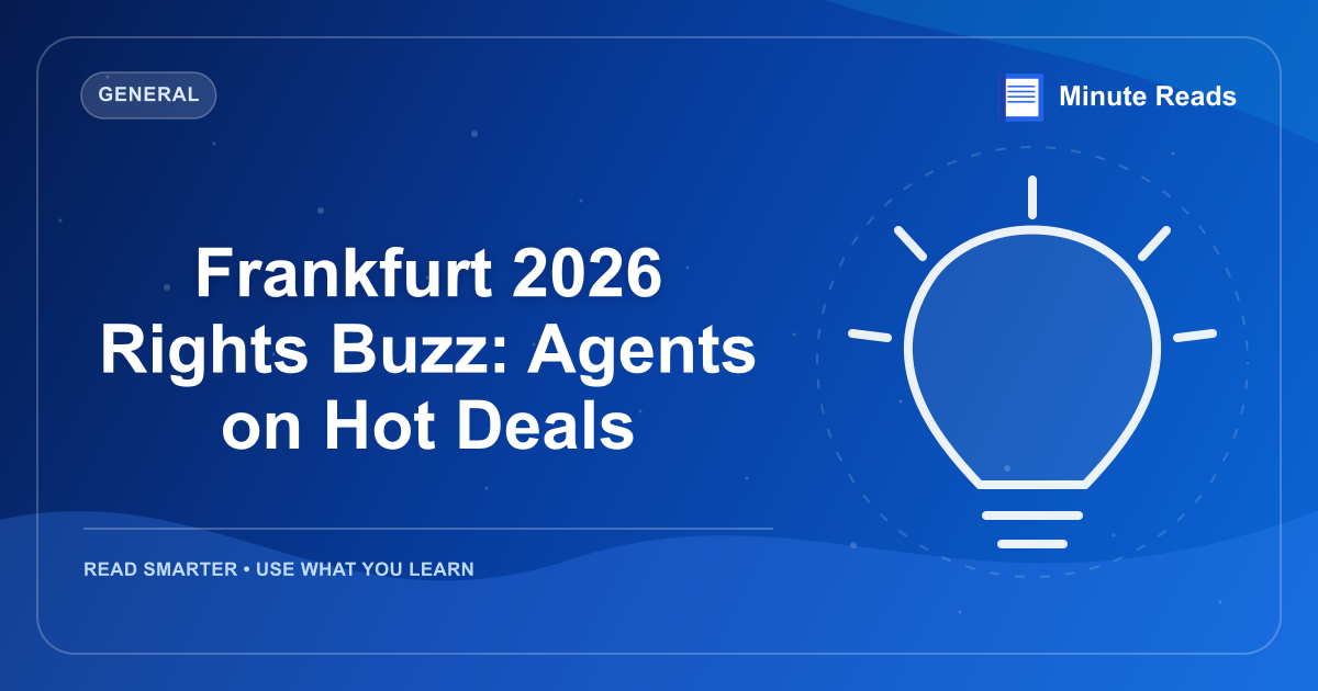 Frankfurt 2026 Rights Buzz: Agents on Hot Deals — MinuteReads blog thumbnail