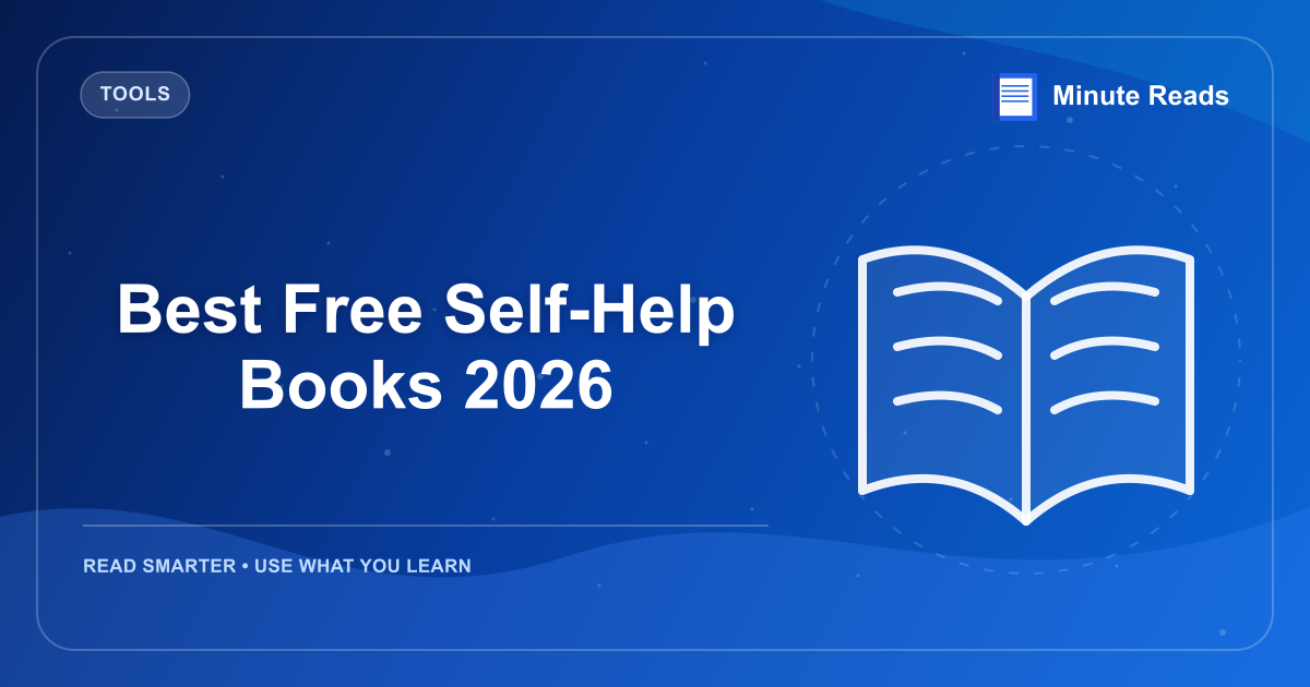 Best Free Self-Help Books 2026 — MinuteReads blog thumbnail