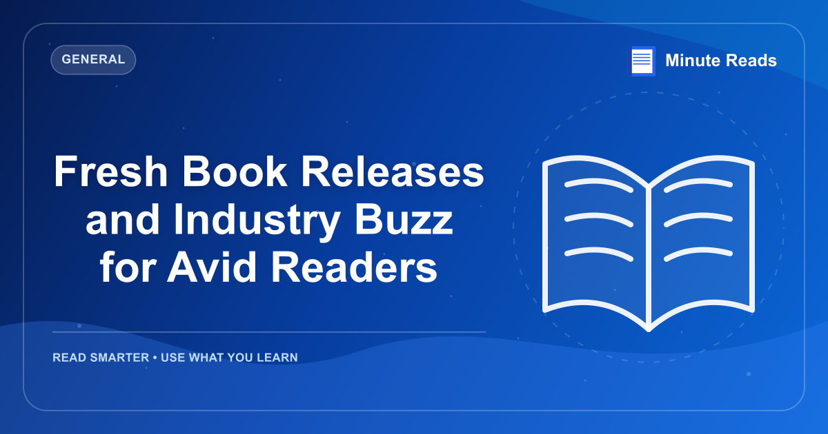 Fresh Book Releases and Industry Buzz for Avid Readers — MinuteReads blog thumbnail