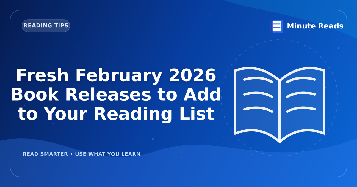 Fresh February 2026 Book Releases to Add to Your Reading List — MinuteReads blog thumbnail