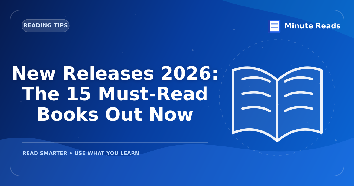 New Releases 2026: The 15 Must-Read Books Out Now — MinuteReads blog thumbnail