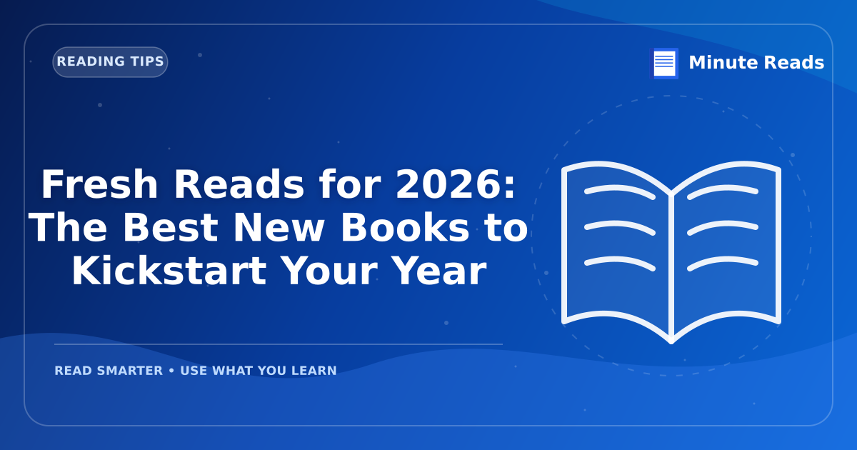 Fresh Reads for 2026: The Best New Books to Kickstart Your Year — MinuteReads blog thumbnail
