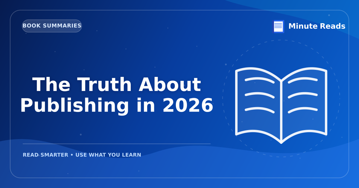 The Truth About Publishing in 2026 — MinuteReads blog thumbnail