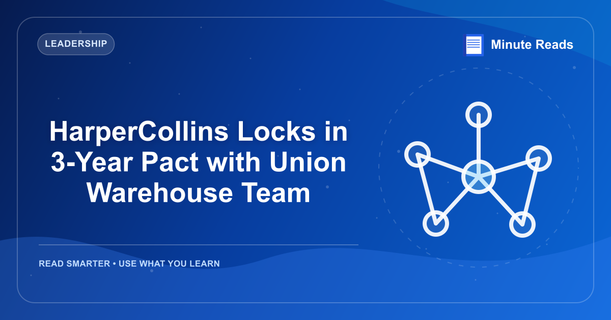 HarperCollins Locks in 3-Year Pact with Union Warehouse Team — MinuteReads blog thumbnail
