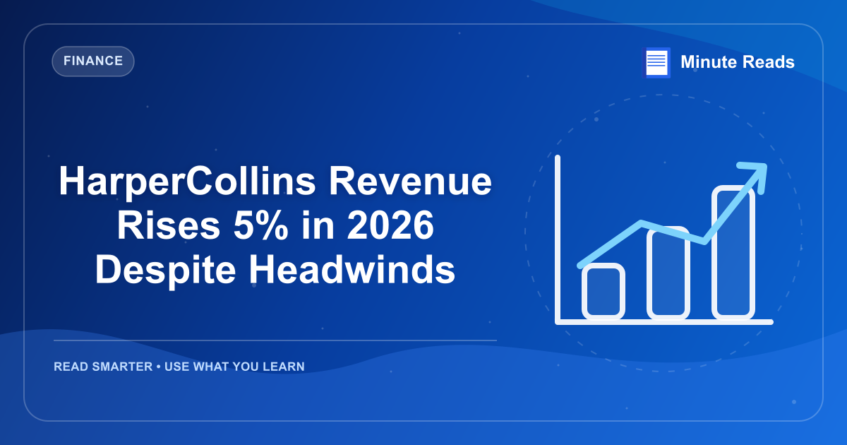 HarperCollins Revenue Rises 5% in 2026 Despite Headwinds — MinuteReads blog thumbnail