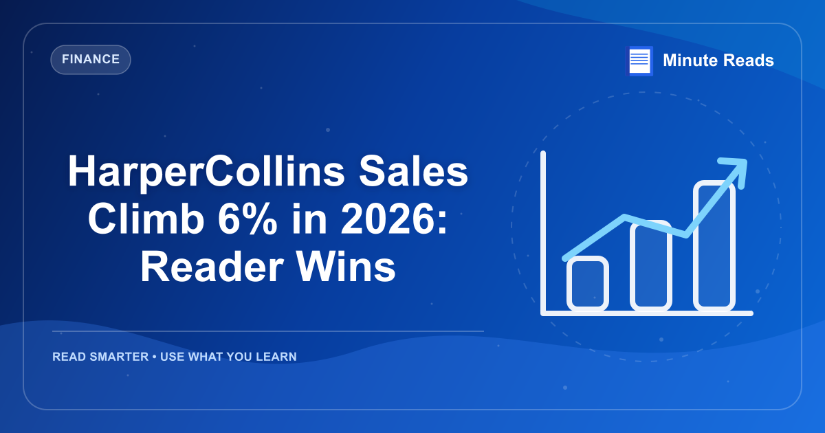 HarperCollins Sales Climb 6% in 2026: Reader Wins — MinuteReads blog thumbnail