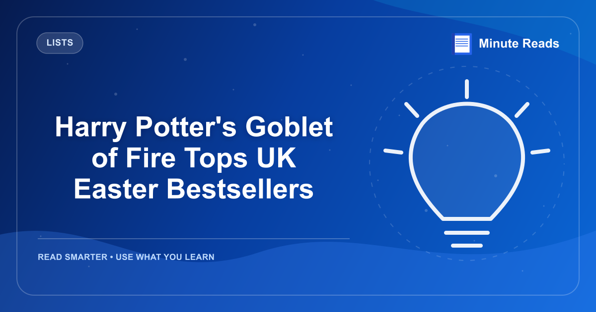 Harry Potter's Goblet of Fire Tops UK Easter Bestsellers — MinuteReads blog thumbnail