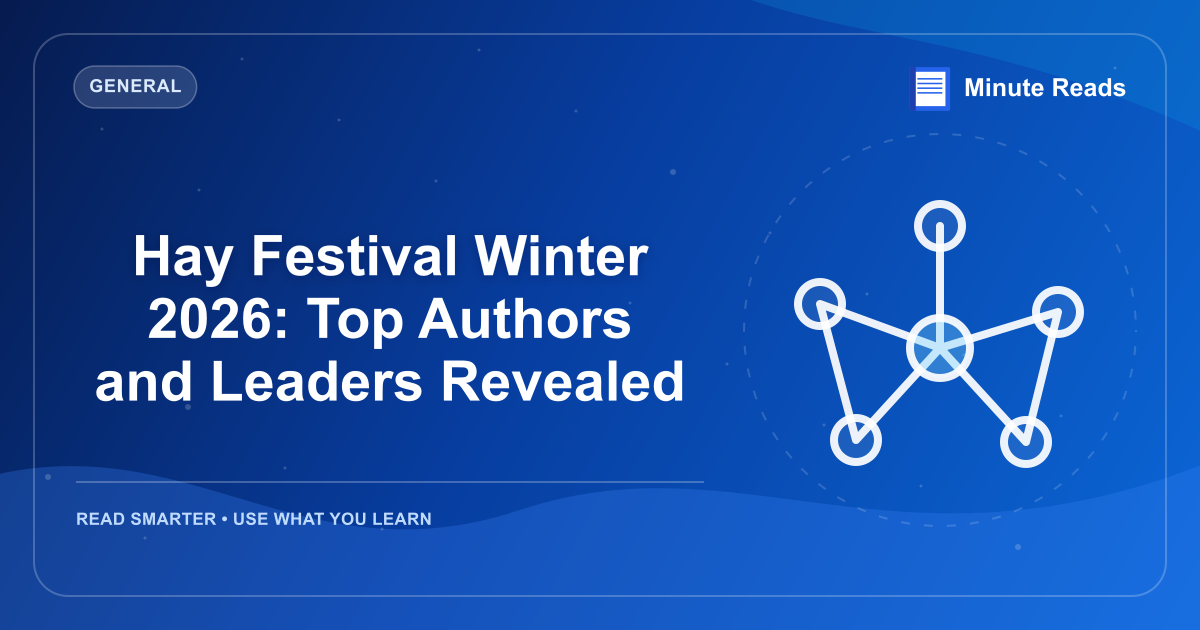 Hay Festival Winter 2026: Top Authors and Leaders Revealed — MinuteReads blog thumbnail