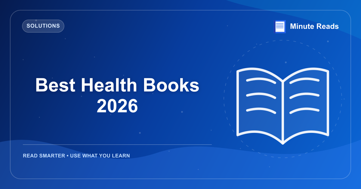 最高の健康本 2026 — MinuteReads blog thumbnail