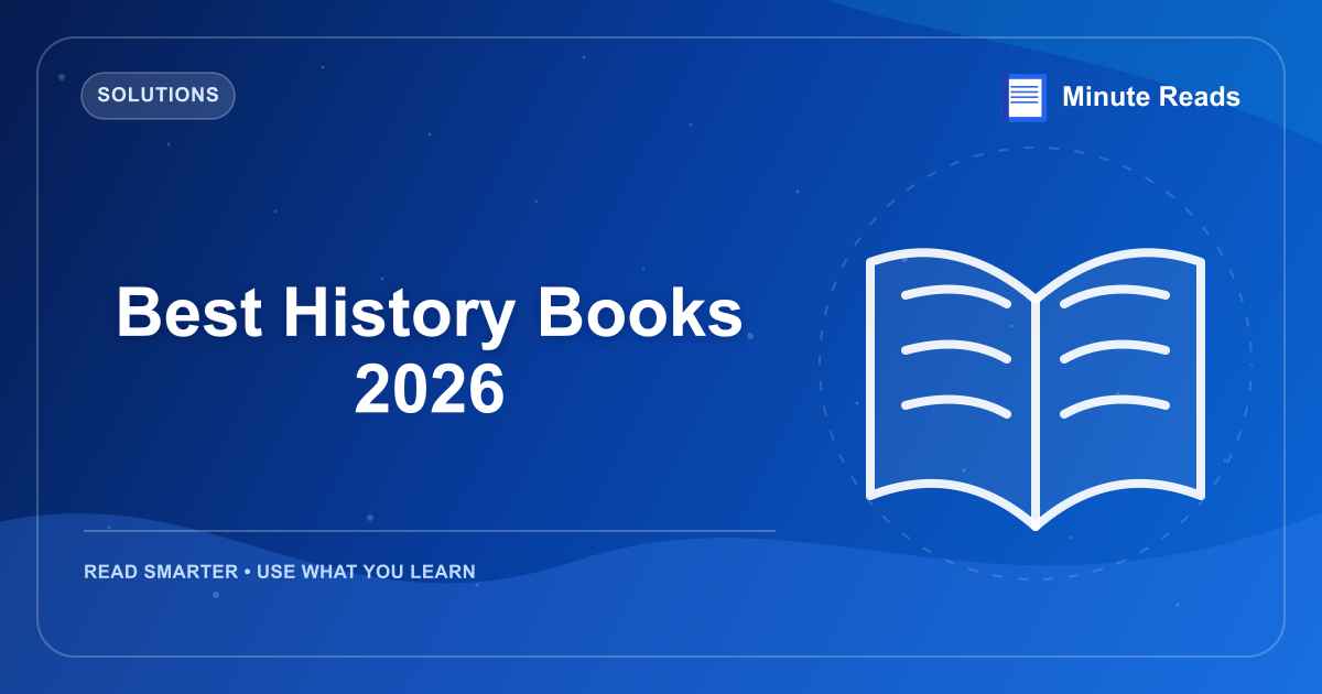 Best History Books 2026 — MinuteReads blog thumbnail