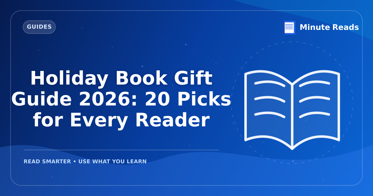 Holiday Book Gift Guide 2027: 20 Picks for Every Reader — MinuteReads blog thumbnail