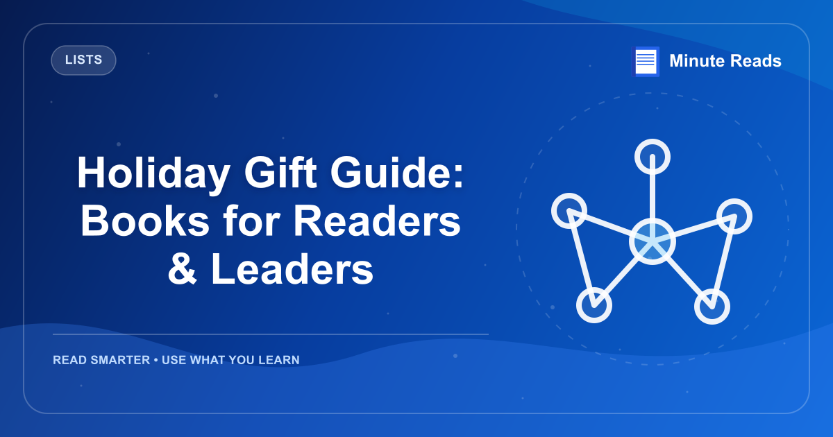 Holiday Gift Guide: Books for Readers & Leaders — MinuteReads blog thumbnail