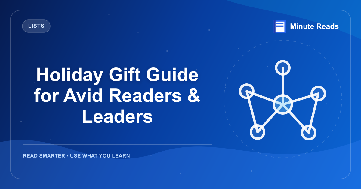 Holiday Gift Guide for Avid Readers & Leaders — MinuteReads blog thumbnail