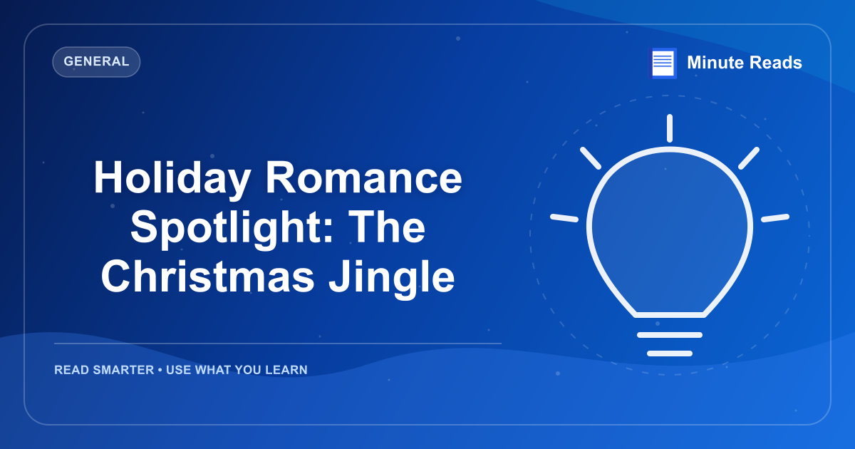 Holiday Romance Spotlight: The Christmas Jingle — MinuteReads blog thumbnail