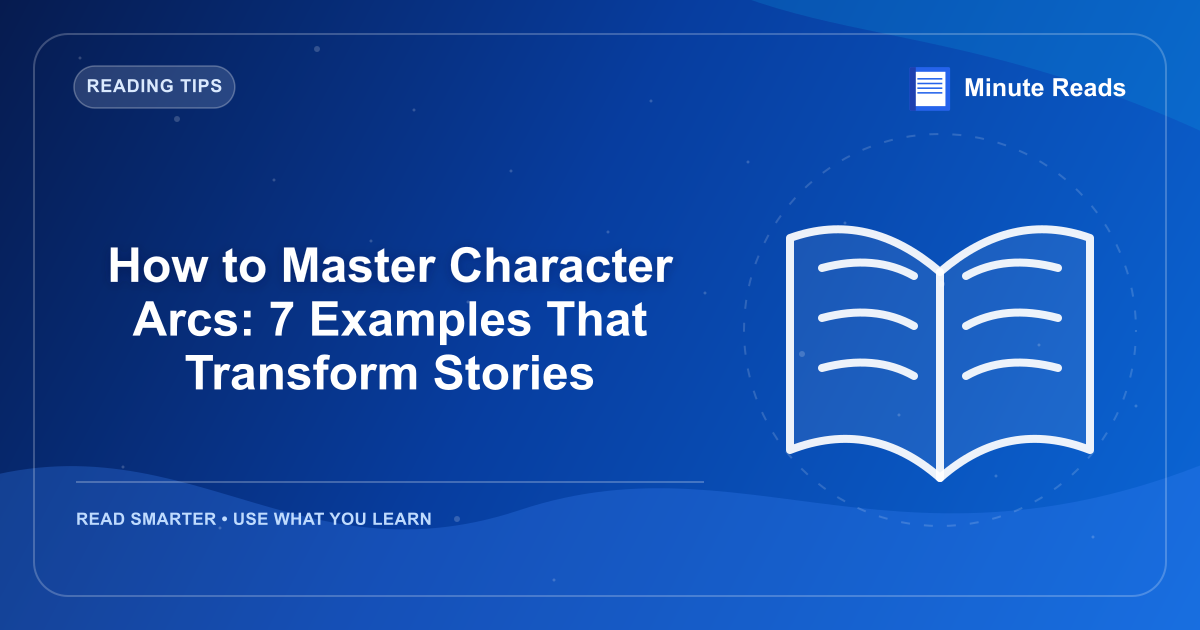 How to Master Character Arcs: 7 Examples That Transform Stories — MinuteReads blog thumbnail