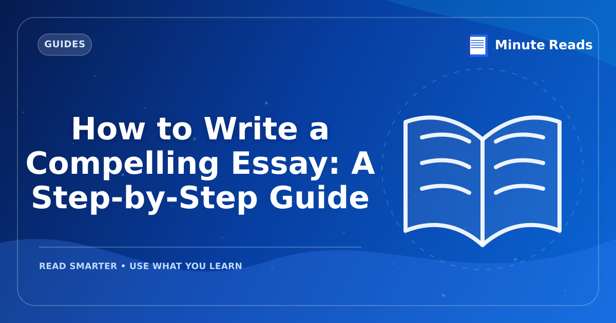 How to Write a Compelling Essay: A Step-by-Step Guide — MinuteReads blog thumbnail