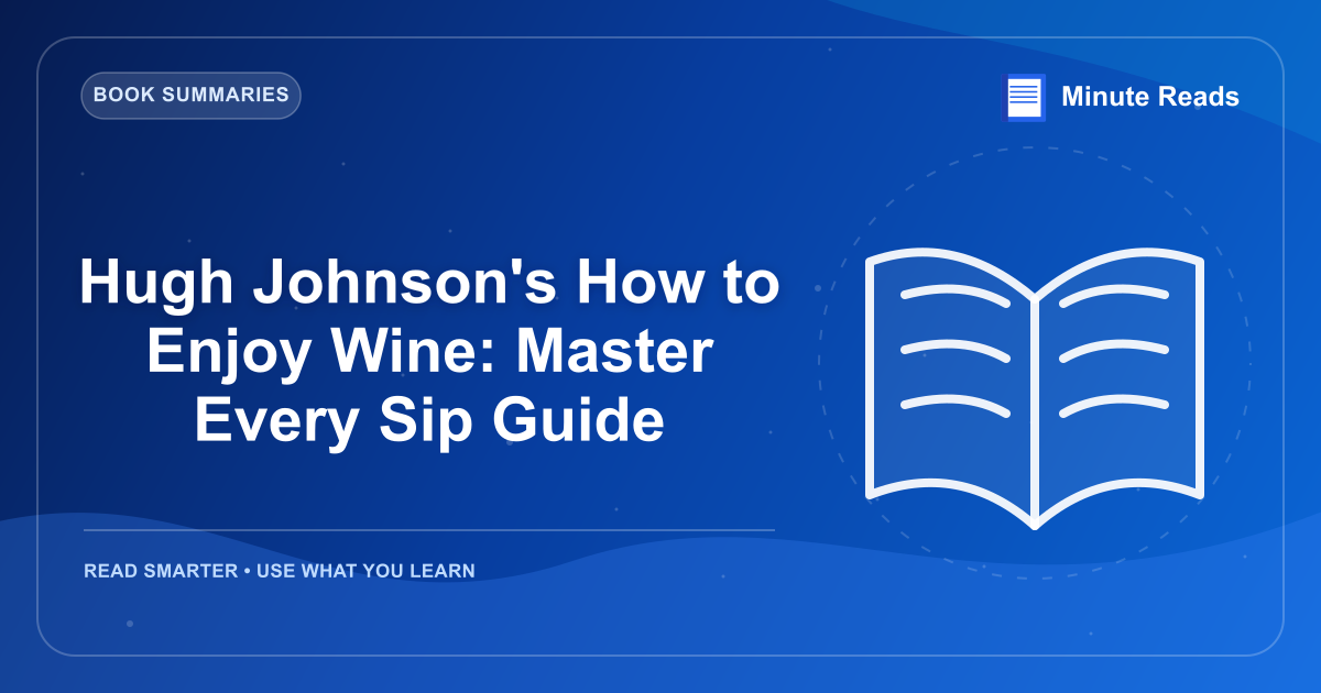 Hugh Johnson's How to Enjoy Wine: Master Every Sip Guide — MinuteReads blog thumbnail