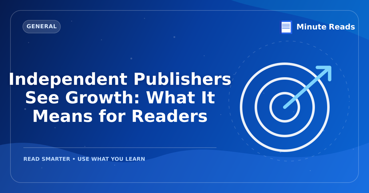 Independent Publishers See Growth: What It Means for Readers — MinuteReads blog thumbnail