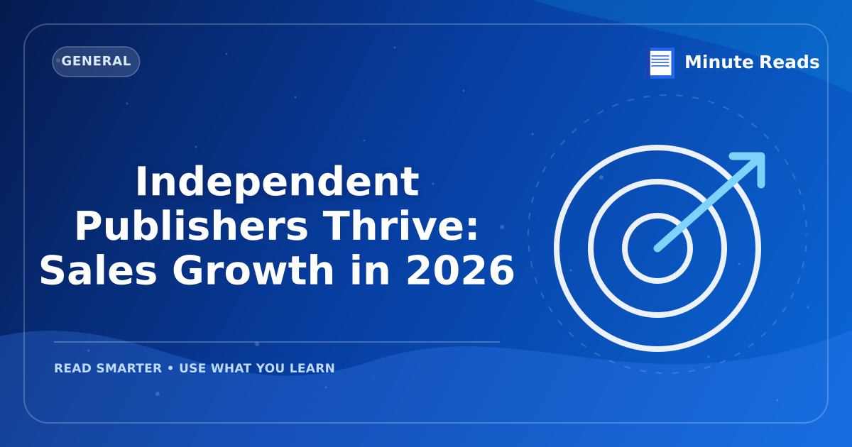 Independent Publishers Thrive: Sales Growth in 2026 — MinuteReads blog thumbnail