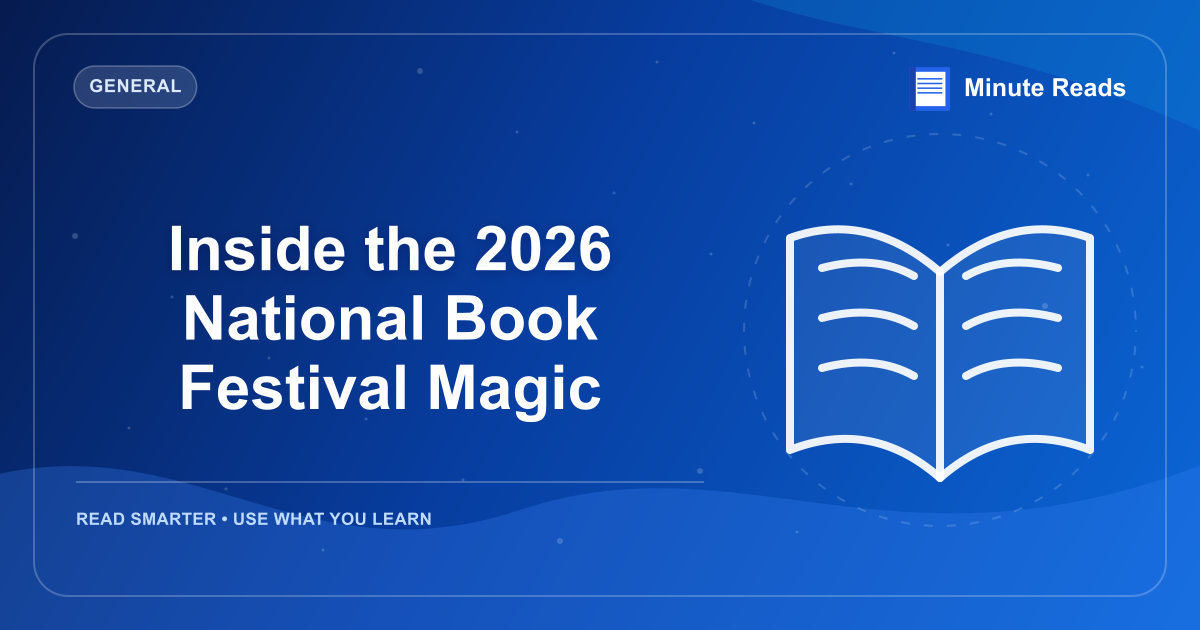Inside the 2026 National Book Festival Magic — MinuteReads blog thumbnail