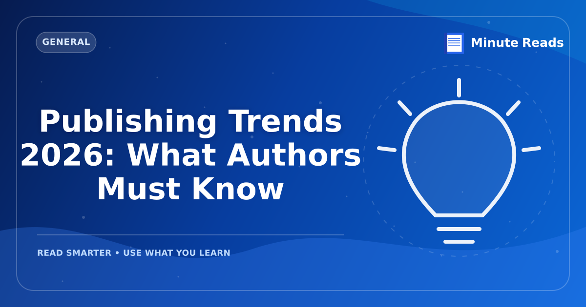 Publishing Trends 2027: What Authors Must Know — MinuteReads blog thumbnail