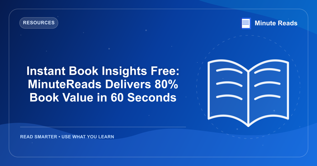Instant Book Insights Free: MinuteReads Delivers 80% Book Value in 60 Seconds — MinuteReads blog thumbnail