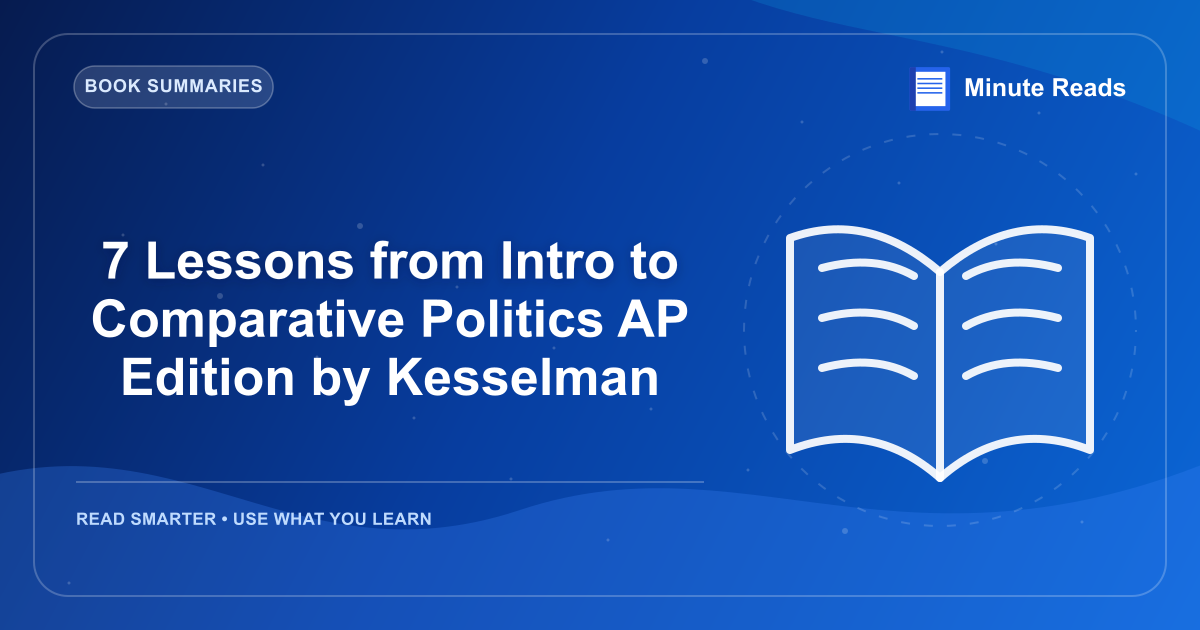 7 Lessons from Intro to Comparative Politics AP Edition by Kesselman — MinuteReads blog thumbnail