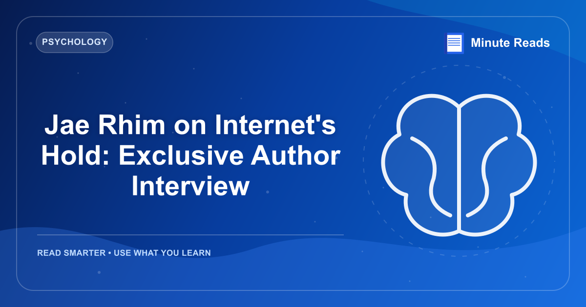 Jae Rhim on Internet's Hold: Exclusive Author Interview — MinuteReads blog thumbnail
