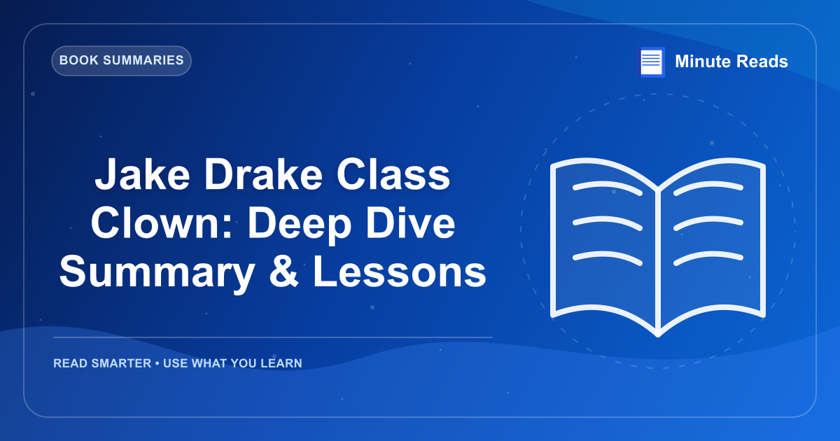 Jake Drake Class Clown: Deep Dive Summary & Lessons — MinuteReads blog thumbnail